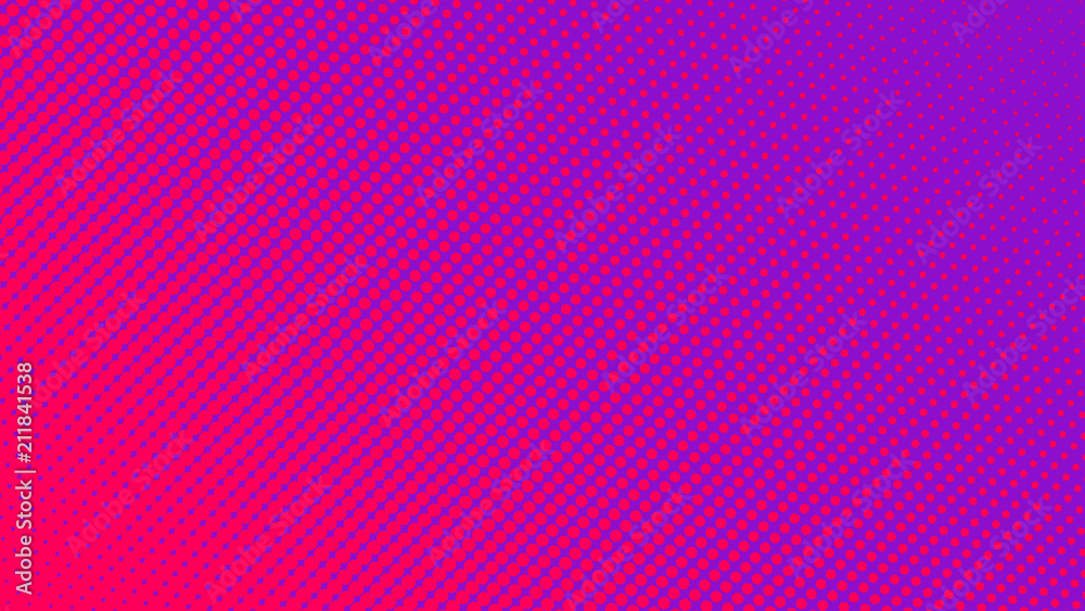 Halftone gradient pattern vector illustration. Pink dotted, purple ...