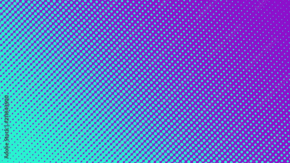 Halftone gradient pattern vector illustration. Blue dotted, purple ...