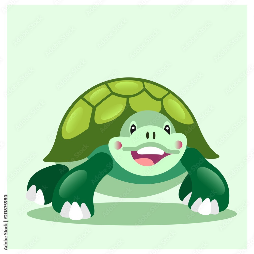 Tortoise Animated Clipart Happy