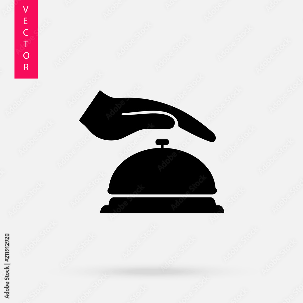 Hotel bell icon. Stock Vector | Adobe Stock