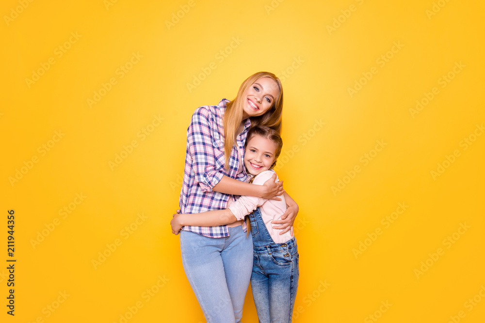 Different age cute niece feelings relatives youth generation concept ...