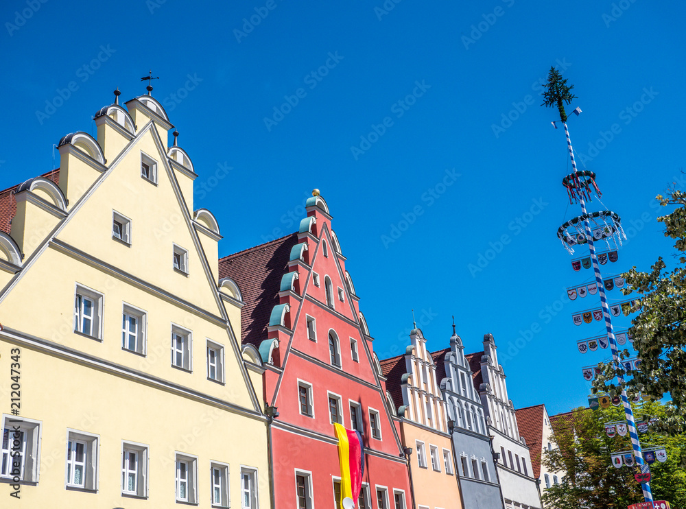 Häuserzeile in der Altstadt von Weiden Stock Photo | Adobe Stock