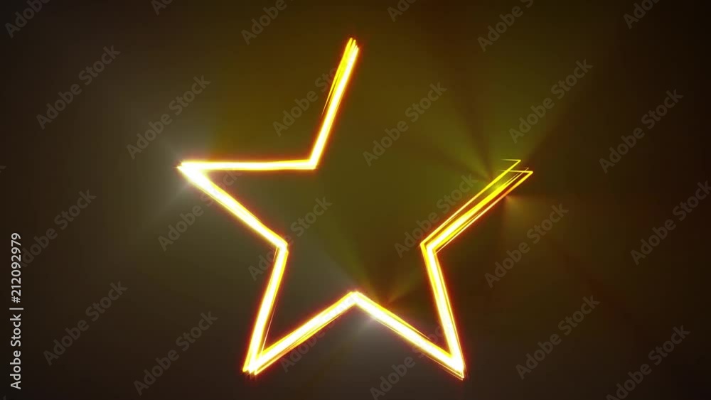 Video „4k Star With Lines Stroke Animation/ Animation of abstract ...