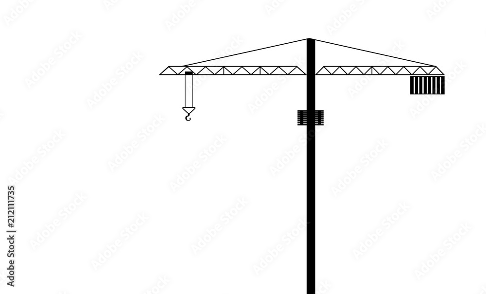 gru, cantiere, edilizia, costruzioni, costruire Stock Vector | Adobe Stock