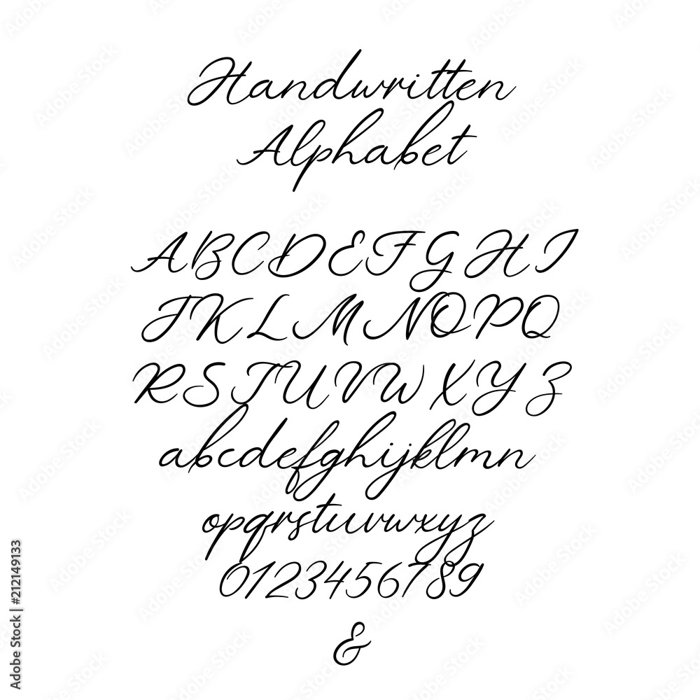 Modern Cursive Font Alphabet Guaranteed Authentic | www.pinnaxis.com