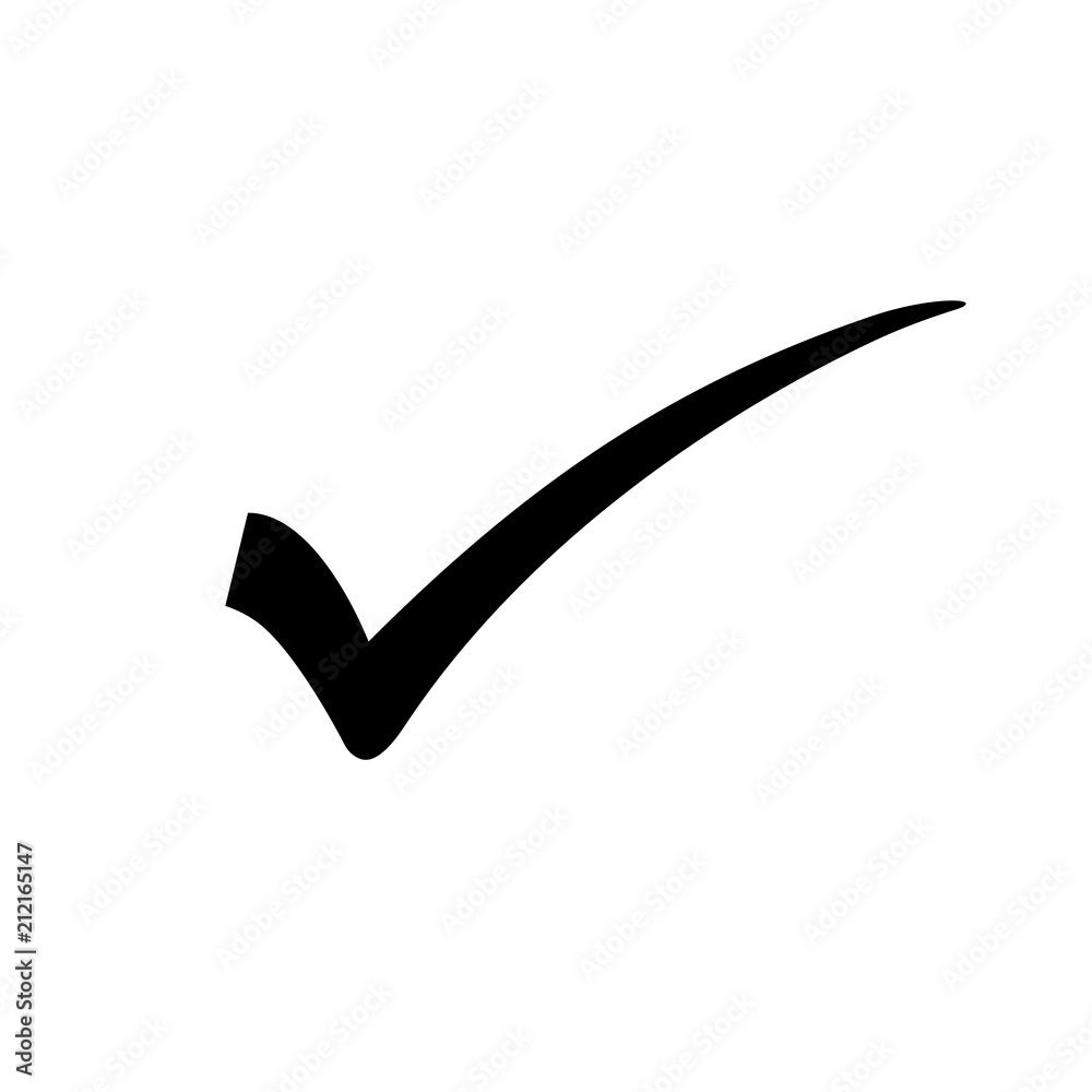 Check mark or tick sign. Easily editable, colorable EPS 8 vector icon ...