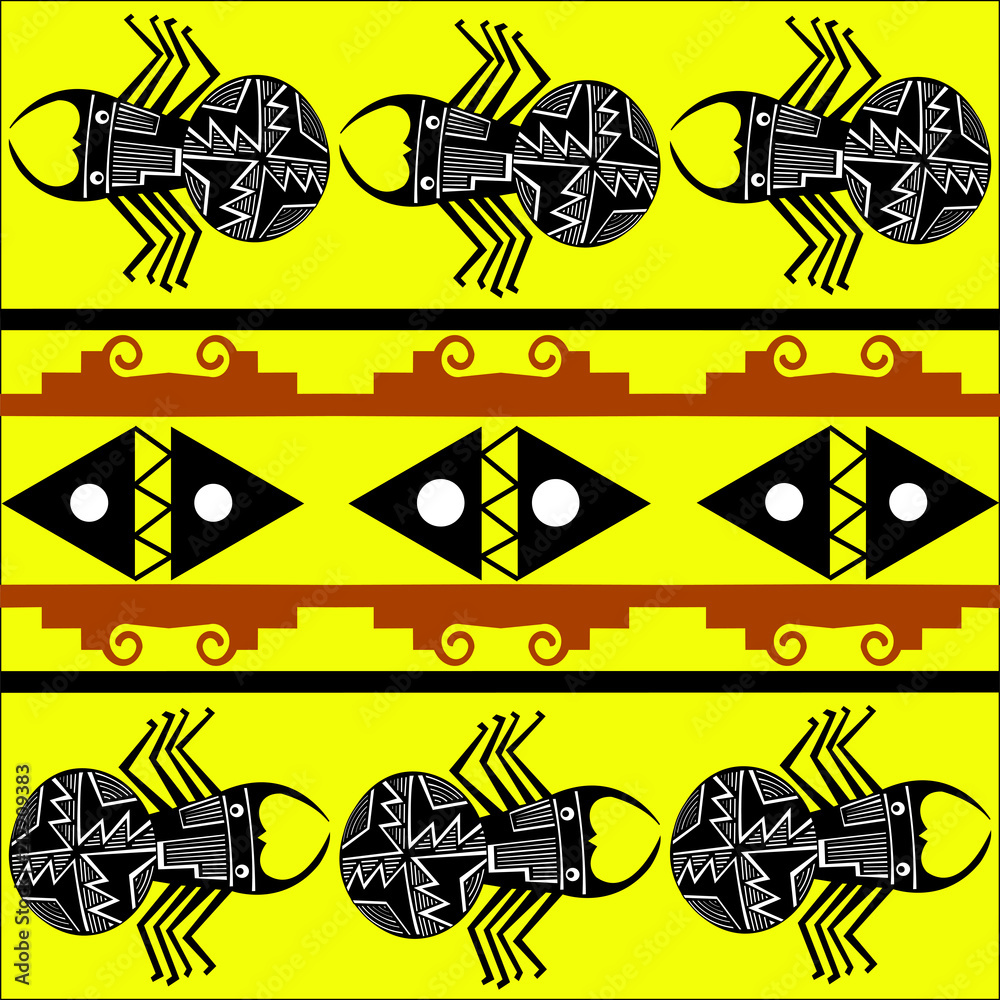 Spider. Ethnic patterns of Native Americans: the Aztec, Inca, Maya ...