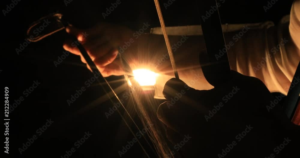 Korean female musician playing the Haegeum which is the Korean ...