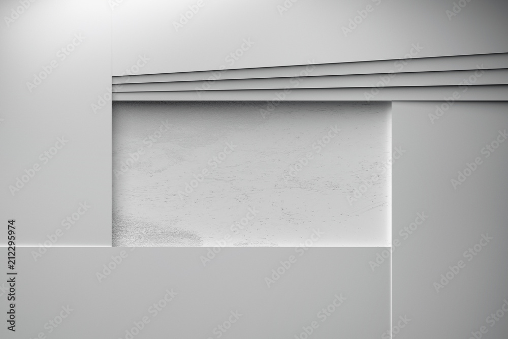 Paper rectangle template layout for text. 3d illustration. Stock ...