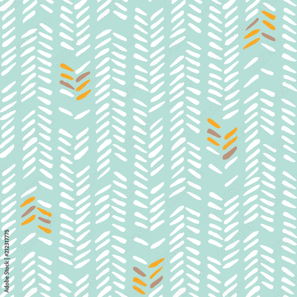 Mint Green Tribal Pattern