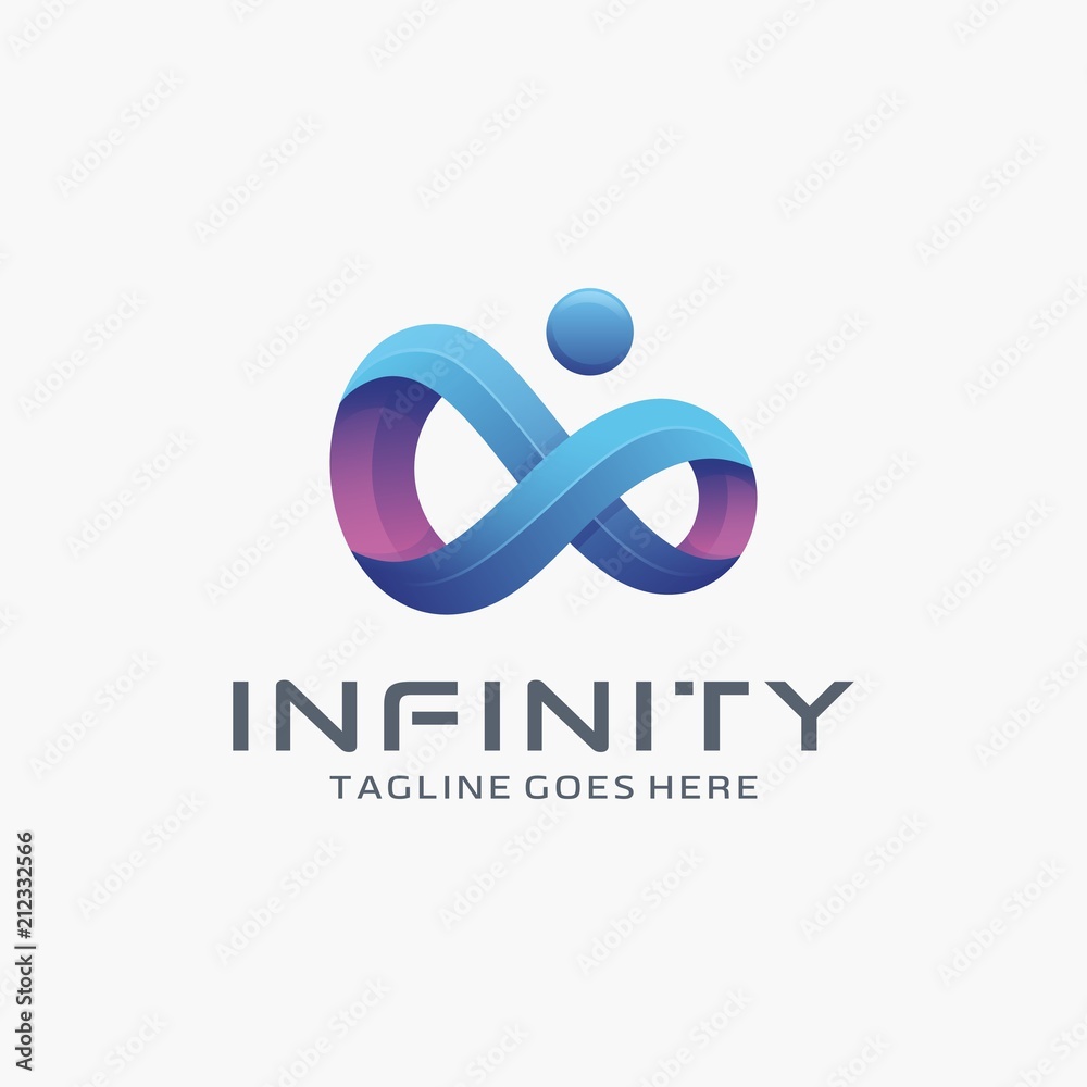 Vetor de Infinity logo design do Stock | Adobe Stock