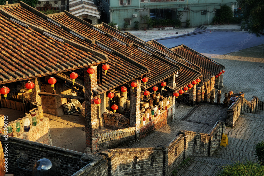 Ancient Nanfeng Kiln Cultural and Creative Zone, Shiwan Town, Foshan city, Guangdong, China ...