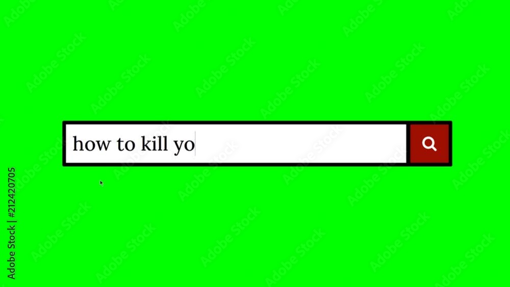 Writing a question on a fake search engine and clicking on the lens ...