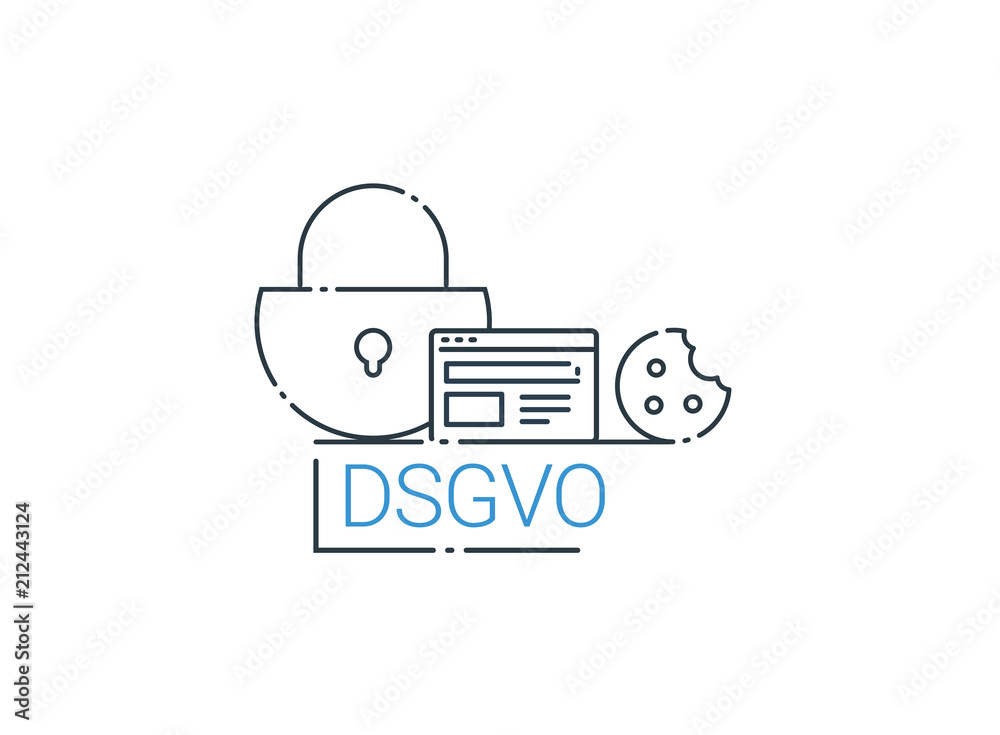 DSGVO, General Data Protection Regulation, germany. Digital and ...