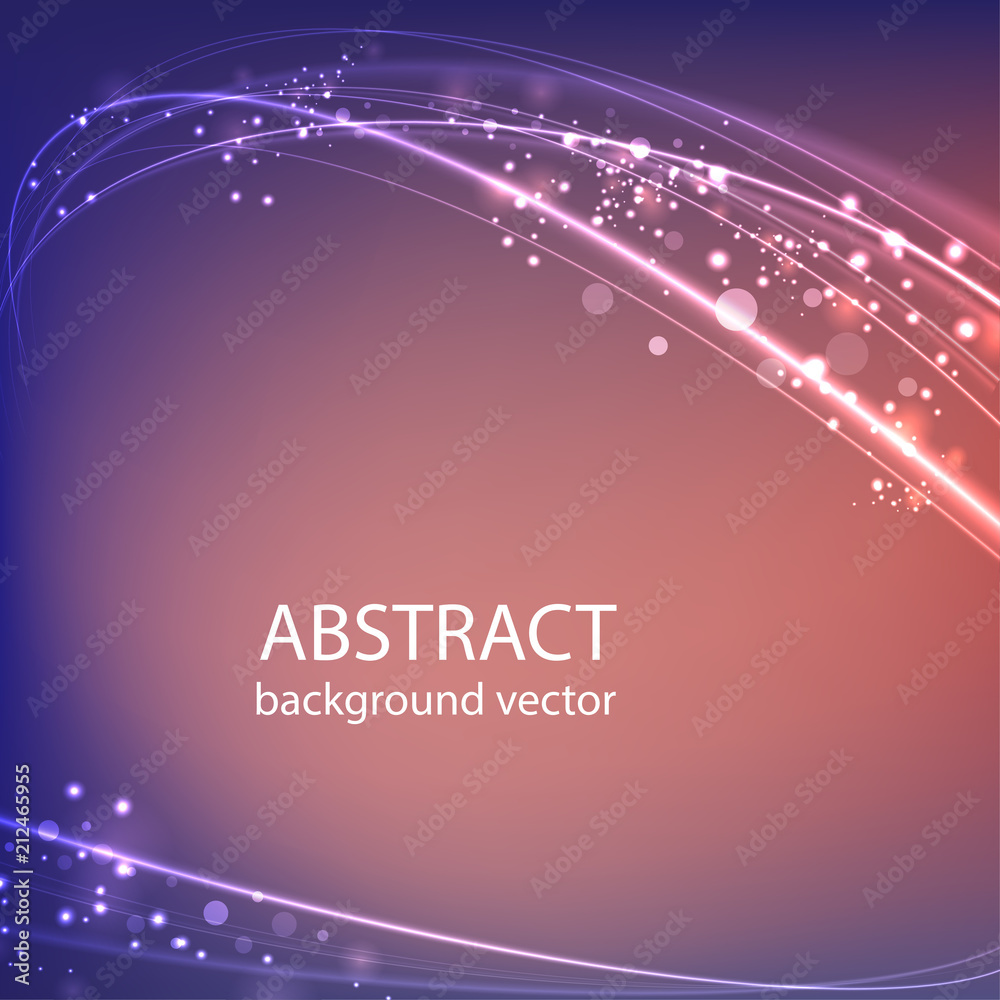 Vector abstract blue motion light effect background.Vector illustration ...