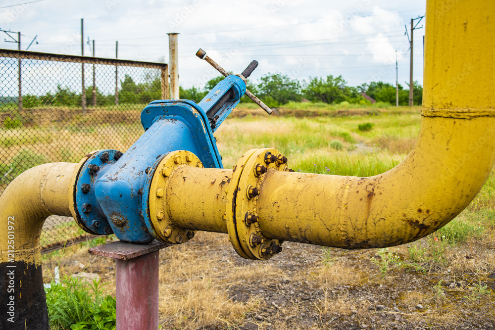 Gas pipeline and gas industry, gas transmission system. Communications ...