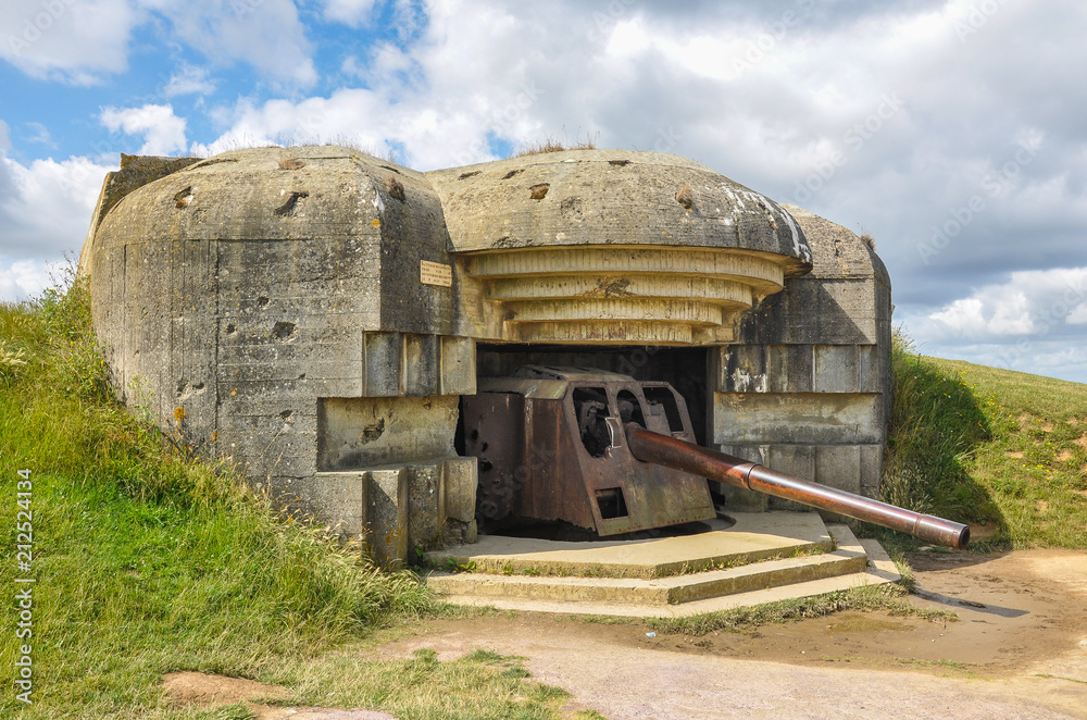 Second World War, Battle of Normandy, France, Battery of Longues Stock ...