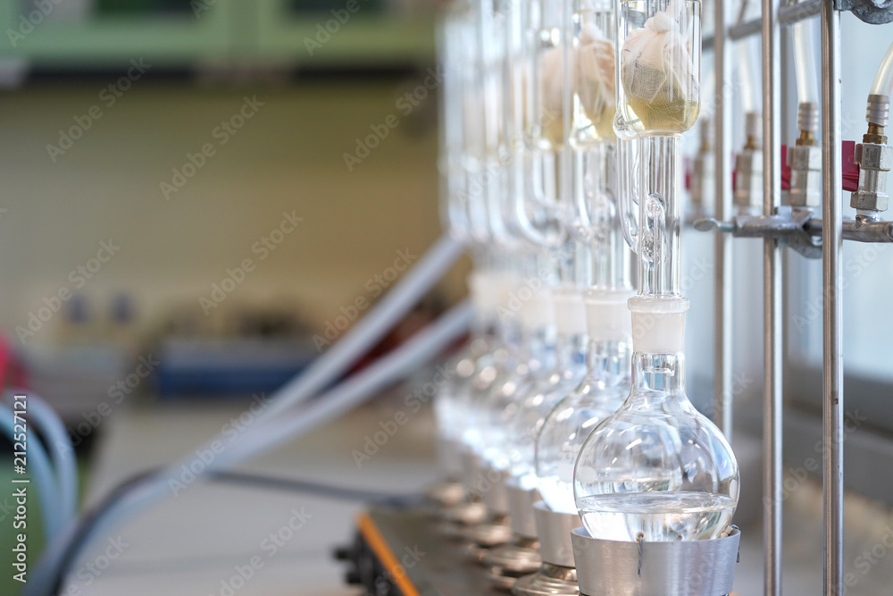 Soxhlet Extractor.Percolator-boiler and reflux Stock Photo | Adobe Stock