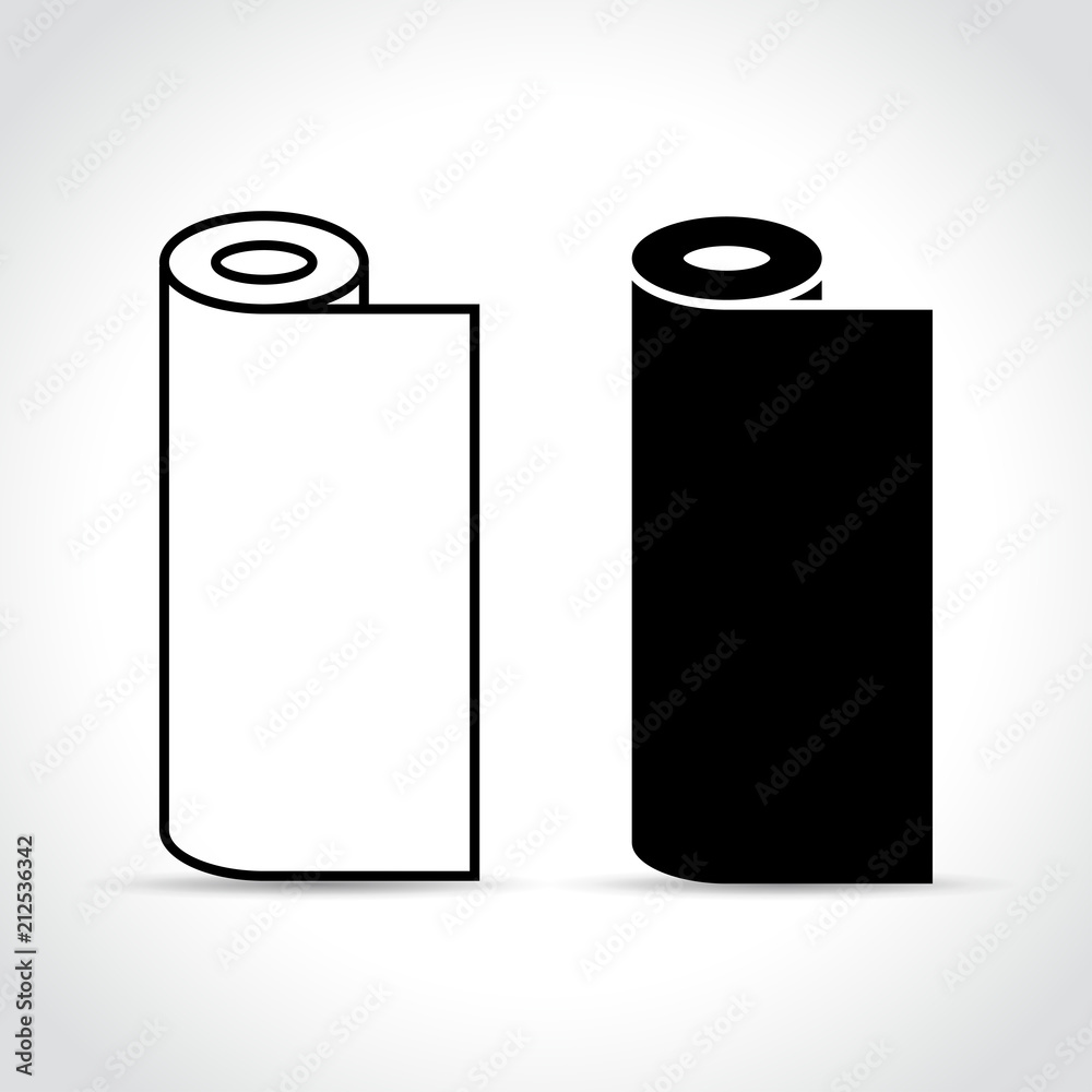 two rolls on white background Stock Vector | Adobe Stock
