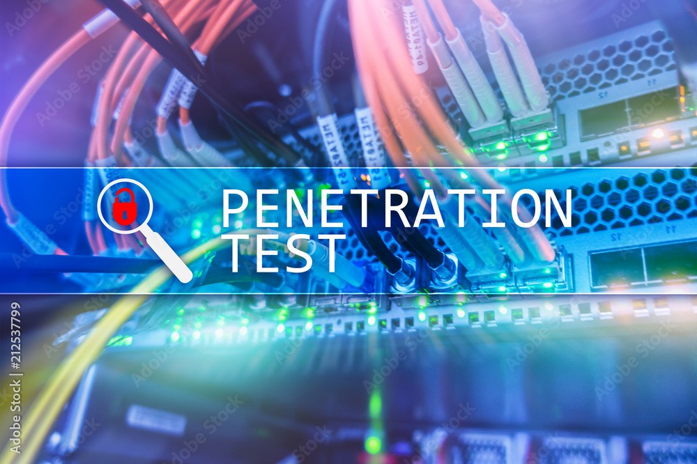 Penetration test. Cybersecurity and data protection. Hacker attack ...