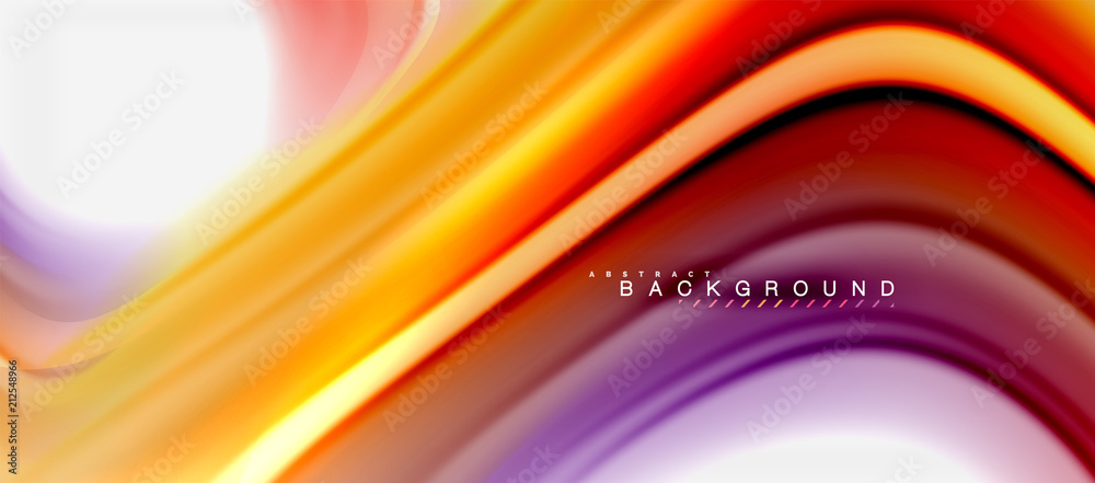 Rainbow fluid colors abstract background twisted liquid design ...