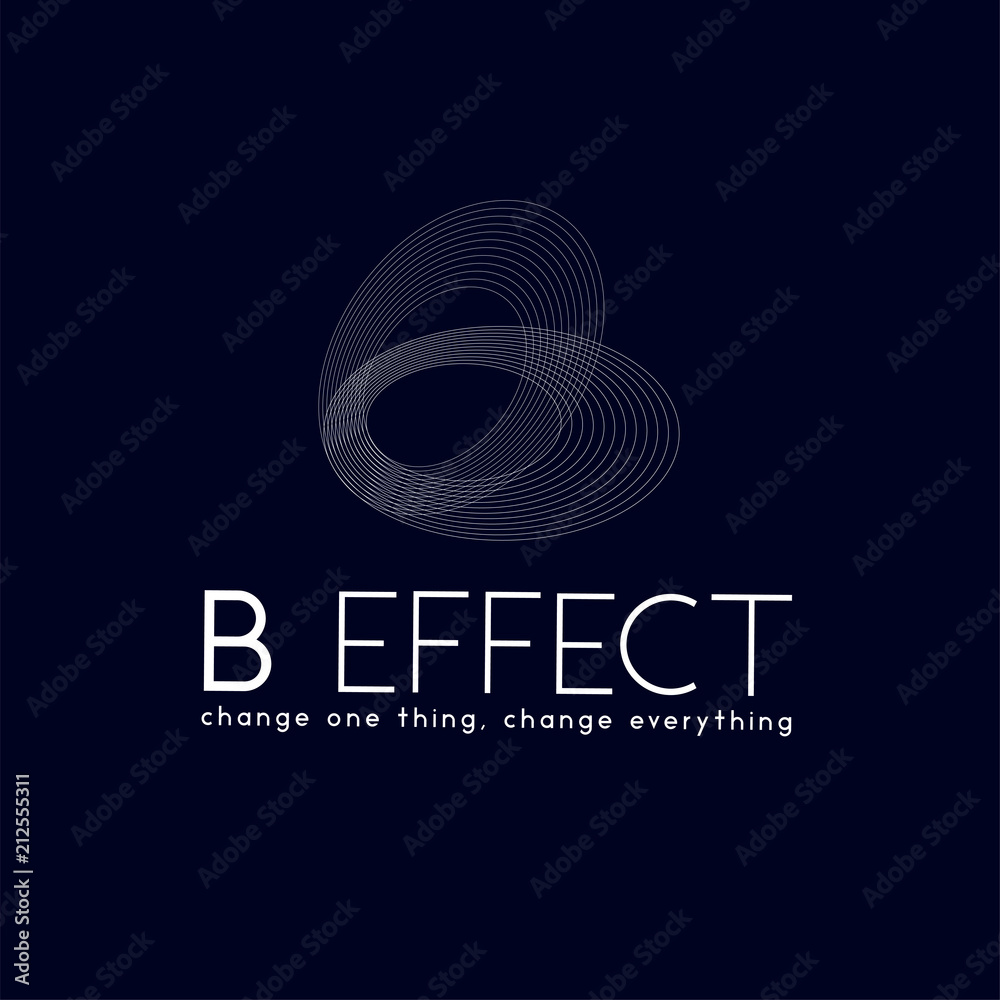 Abstract Line Butterfly Effect Logo Icon Vector Element. Butterfly logo ...