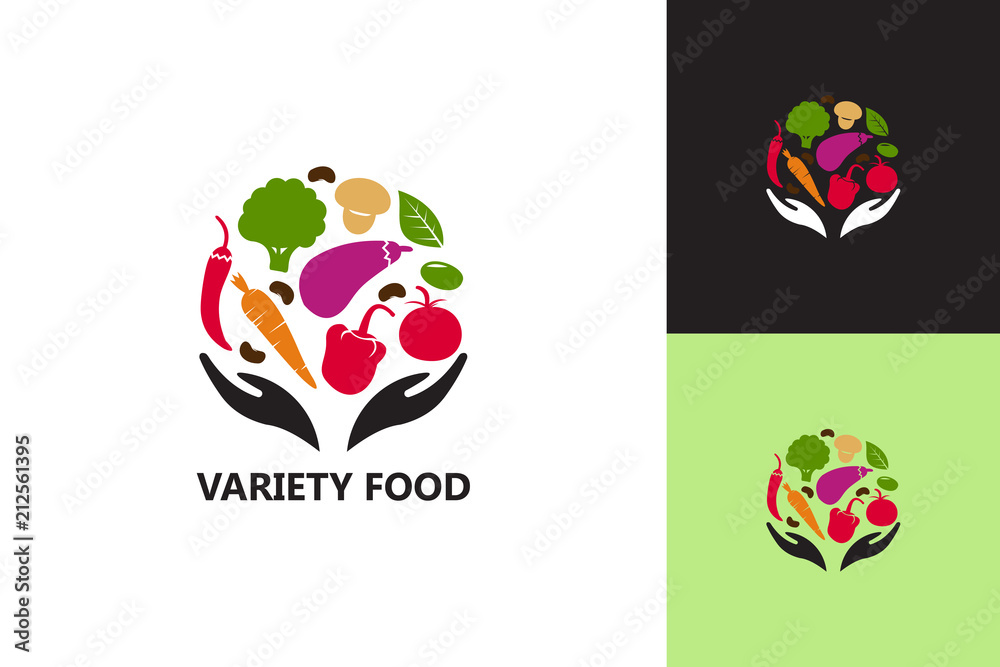 Variety Food Logo Template Design Vector, Emblem, Design Concept ...