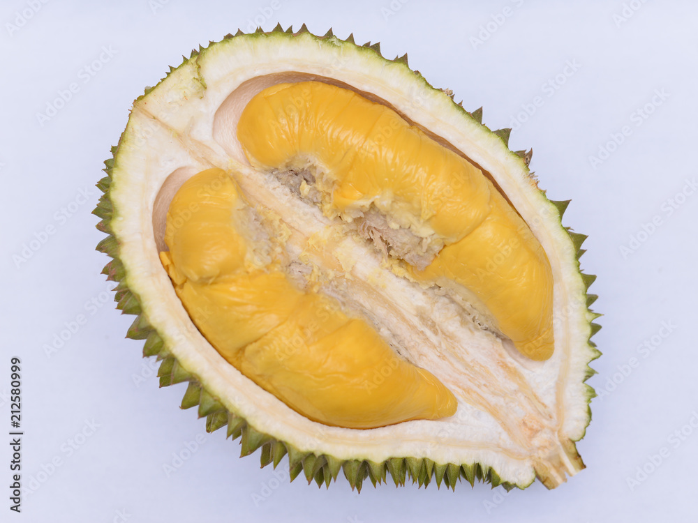 MUSANG KING Durian isolated on white background Stock Photo | Adobe Stock