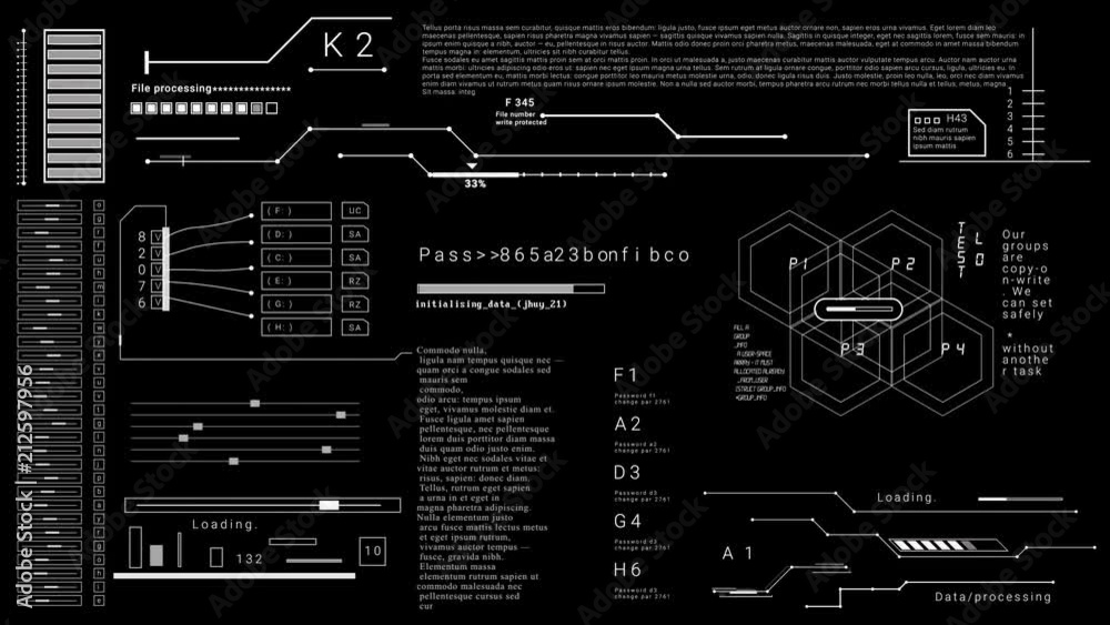 PNG alpha.HUD elements.Futuristic Technological interactive infographic ...