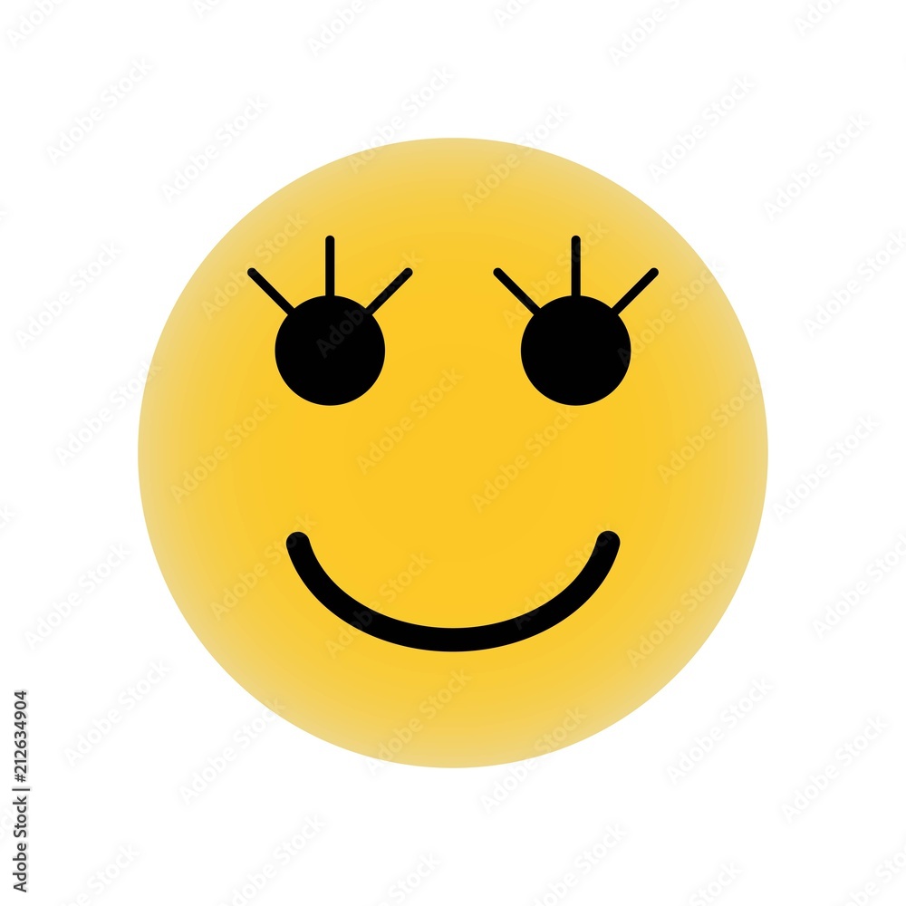 Smiley of square face shape icon vector icon. Simple element ...