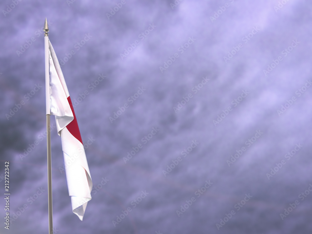 Photo & Art Print Flag of Japan hanging down dangling, Herr Loeffler