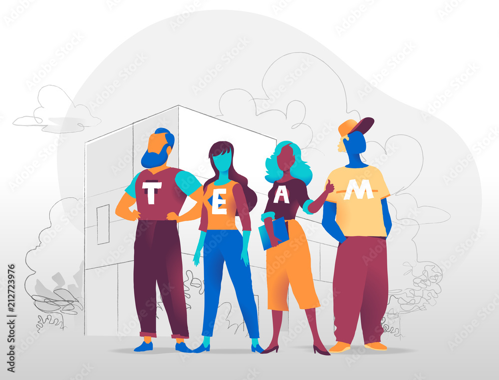 Super Team Stock Vector | Adobe Stock