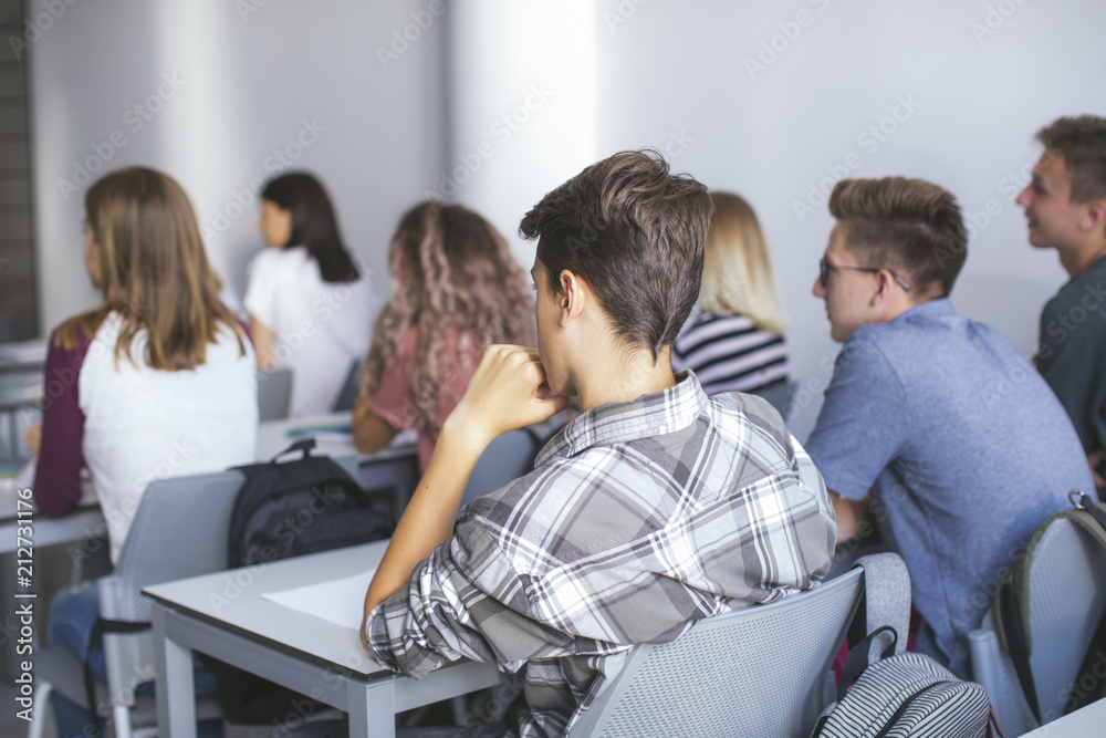 High School Students at Classroom Stock Photo | Adobe Stock