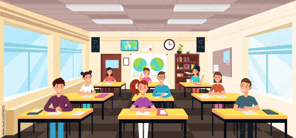 School Classroom Animated