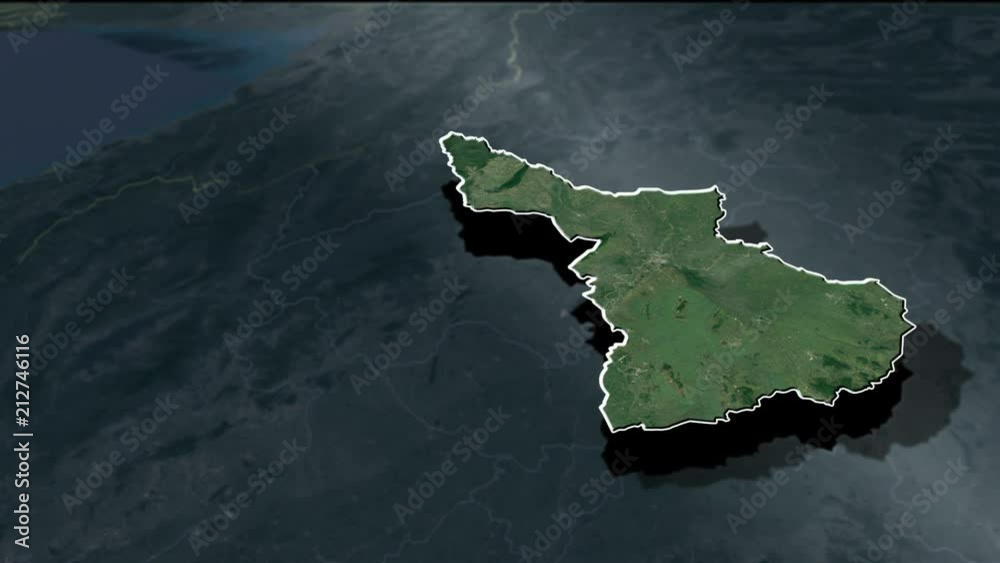 Nakhon Sawan Province - Animation Map Provinces of Thailand 素材庫影片 ...