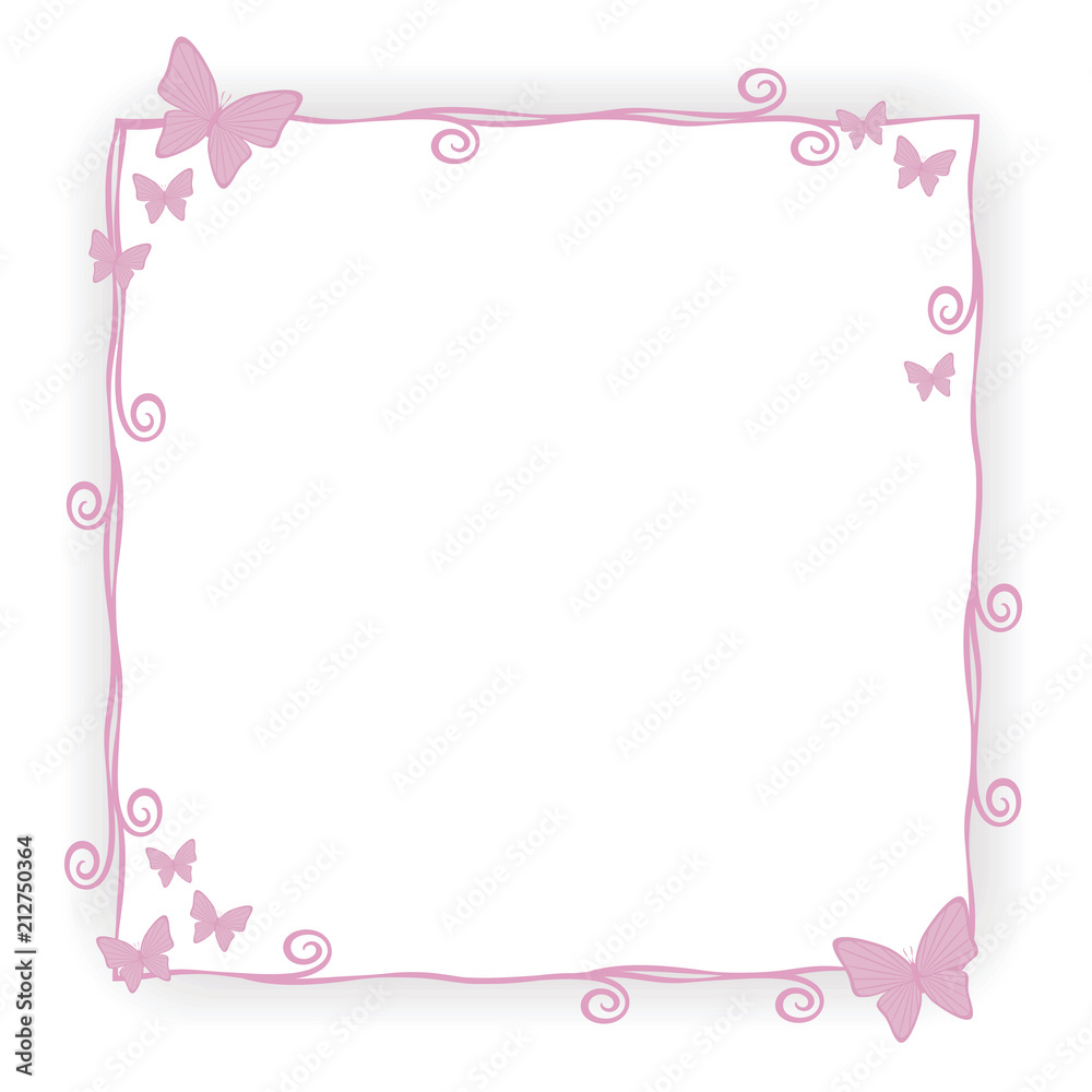 Pink Frame Border