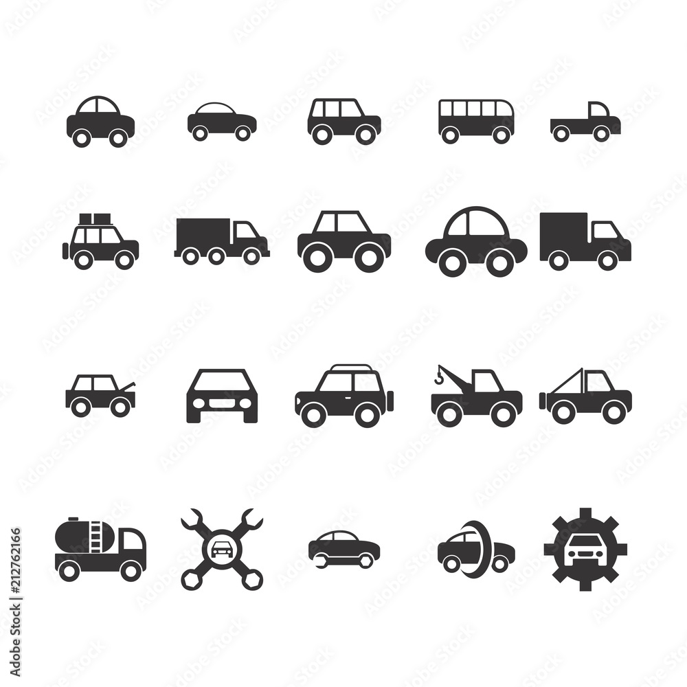 Car logo. Transport Icon. Vehicle symbol. Vector eps 08. Stock Vector ...