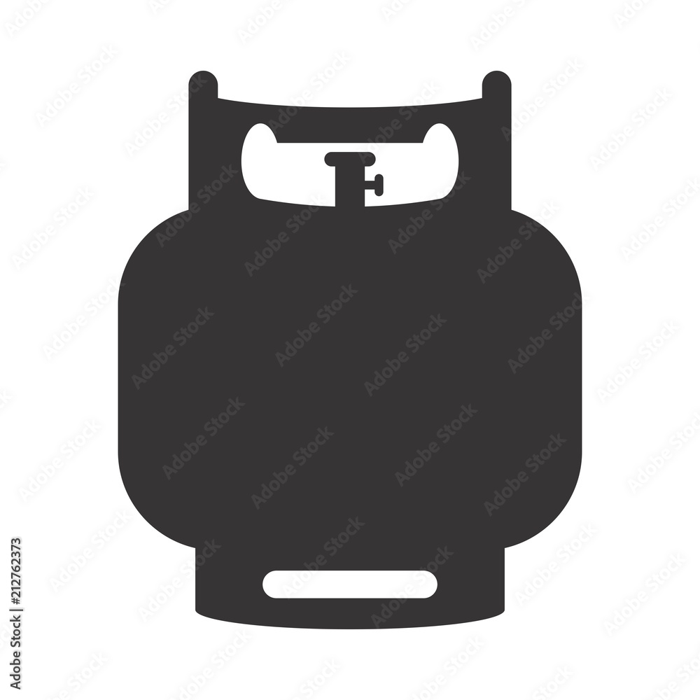 Gas Icon. Cylinder of Tank Logo. power and energy symbol. vector eps 08 ...