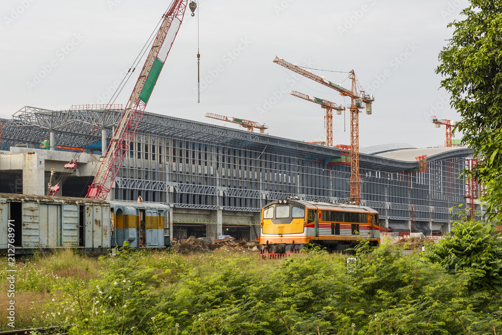 Construction site of largest railway station in Southeast Asia and 600 ...