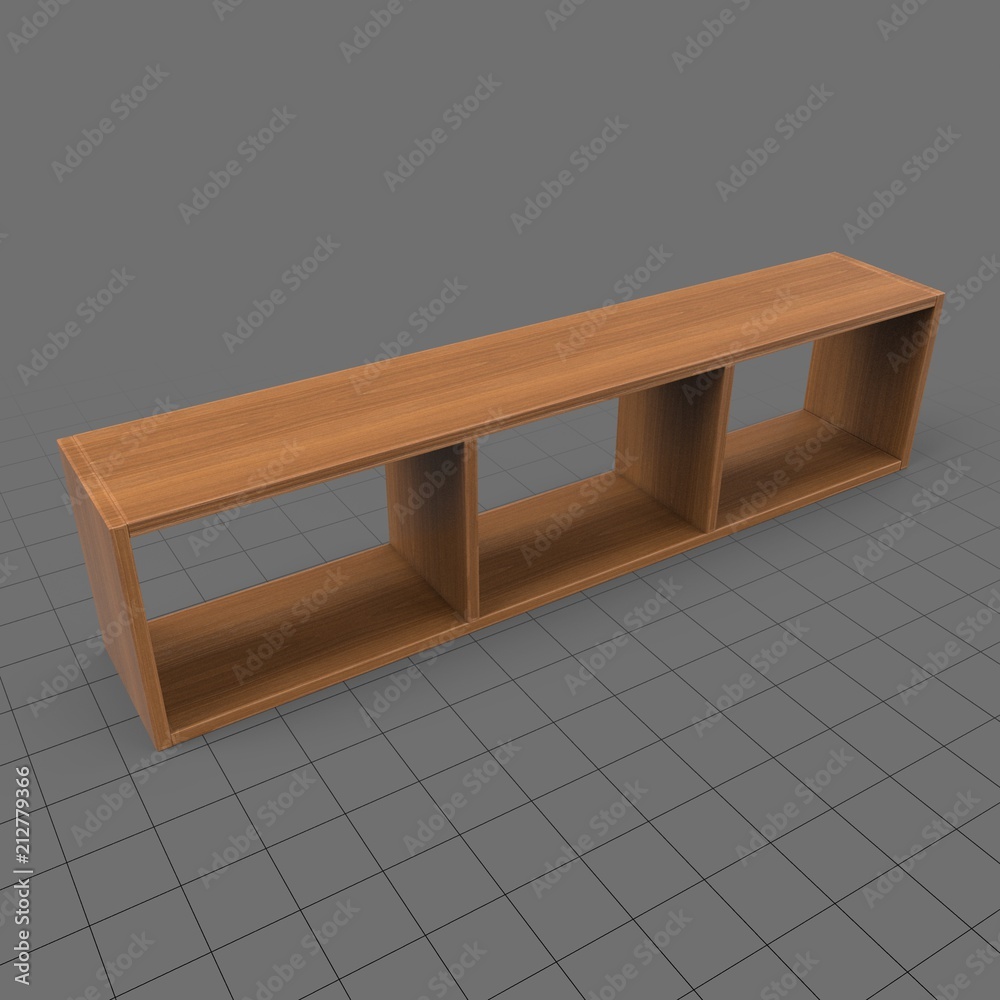 Wall display unit Stock 3D asset | Adobe Stock