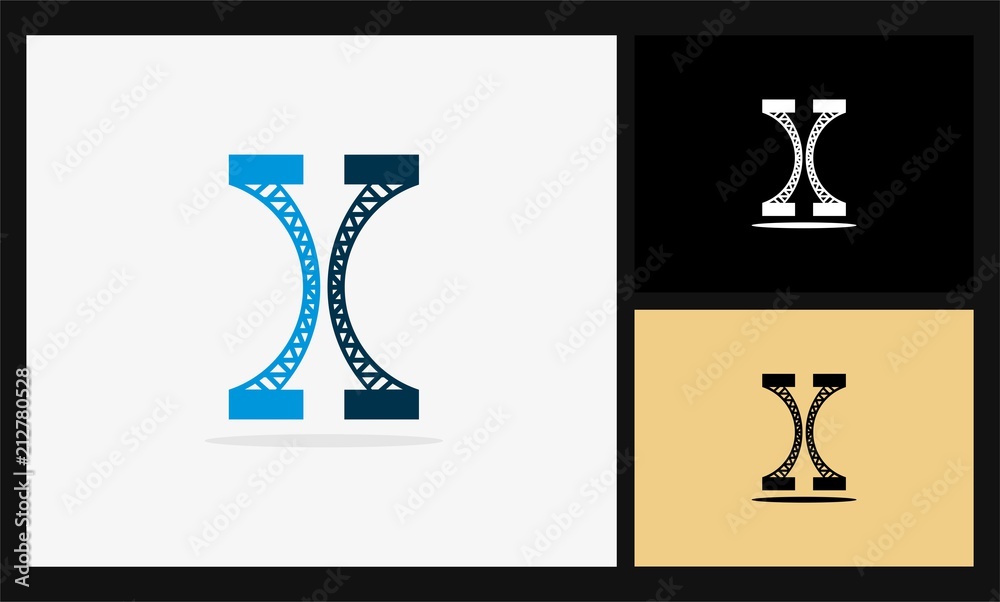 x bridge logo Stock Vector | Adobe Stock