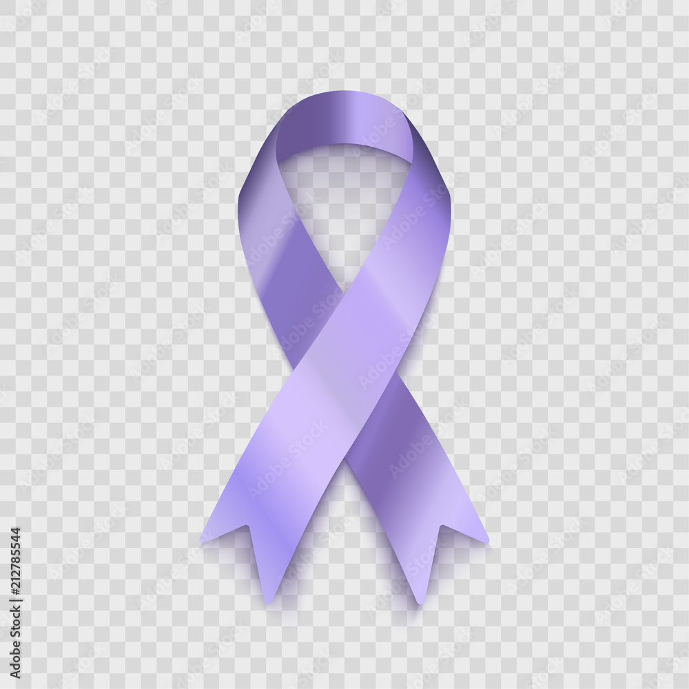 Stock vector illustration lavender ribbon Isolated on transparent ...