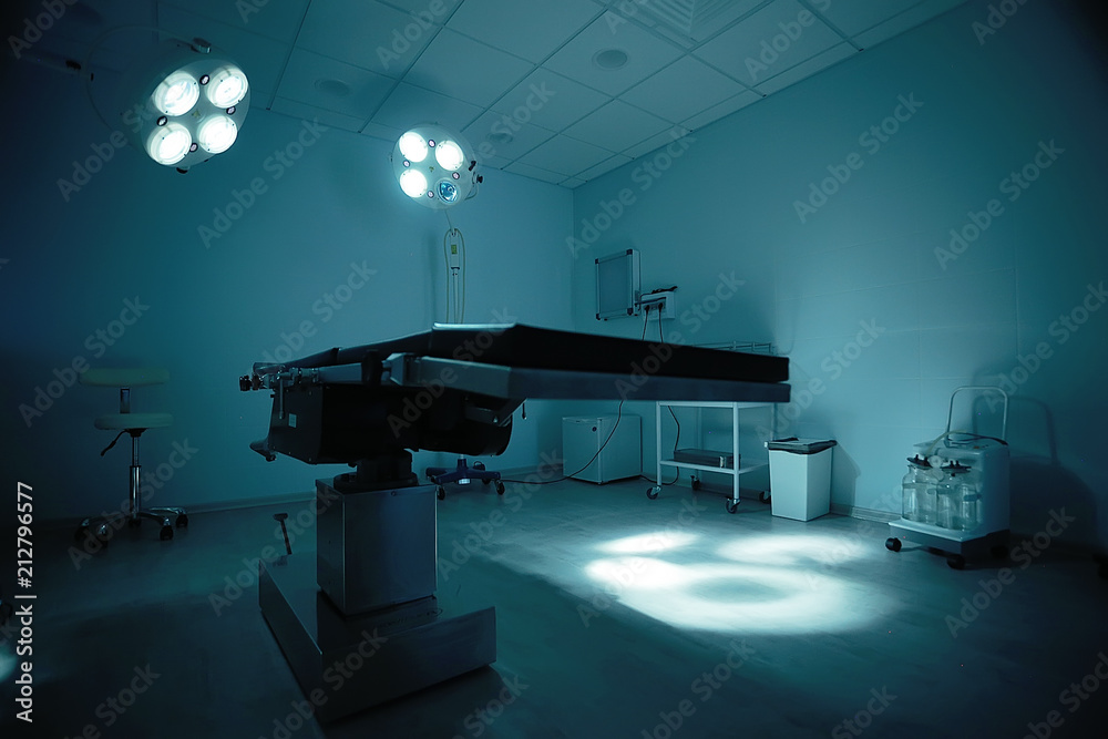 morgue medical room, medical clinic, surgical table in the morgue Stock ...