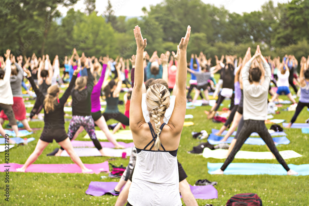 Yoga Class Outside