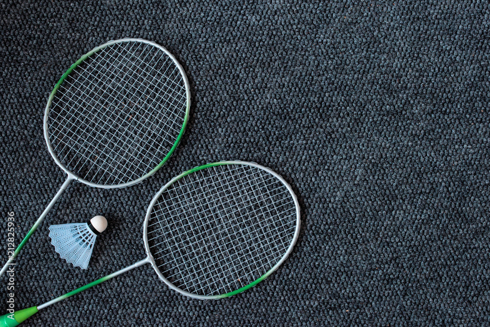 Badminton racket and shuttlecock Stock Photo | Adobe Stock