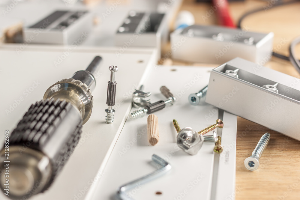 furniture assembly parts Stock Photo | Adobe Stock