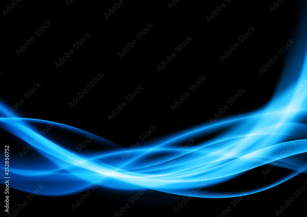 Blue smoke shadow transparent speed lines layout template Stock Vector ...