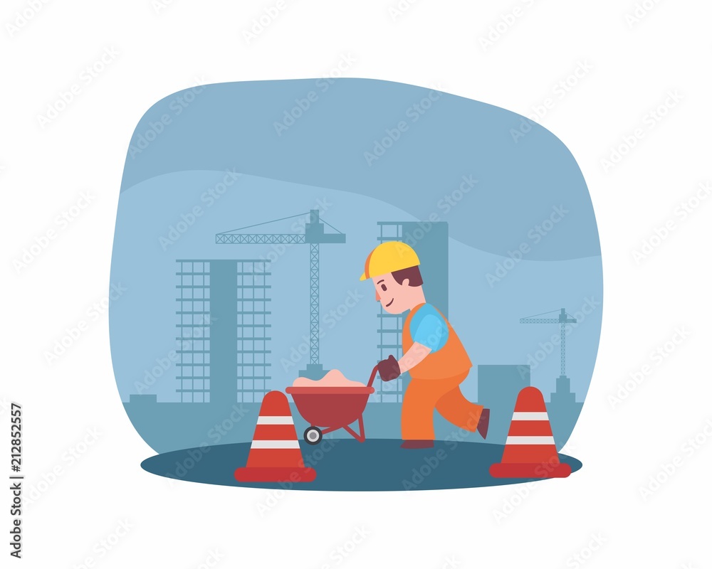 construction worker foreman builder construction site engineer ...