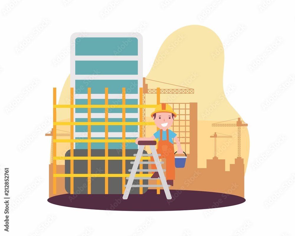 construction worker foreman builder construction site engineer ...