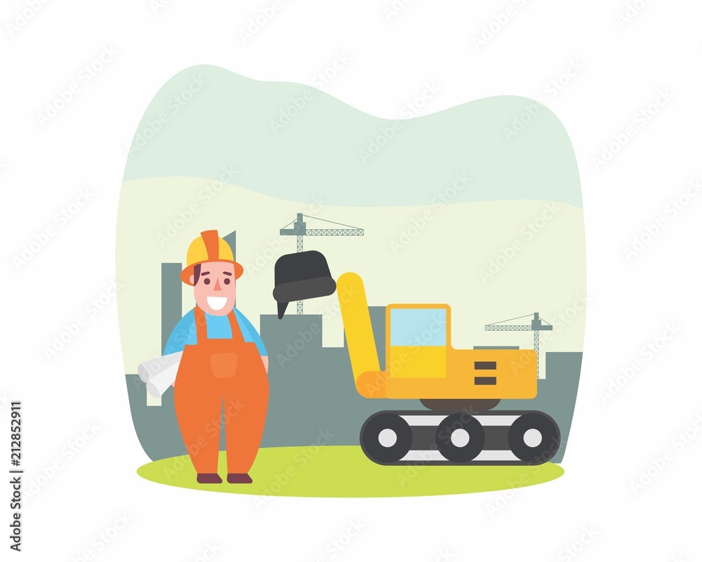 construction worker foreman builder construction site engineer ...